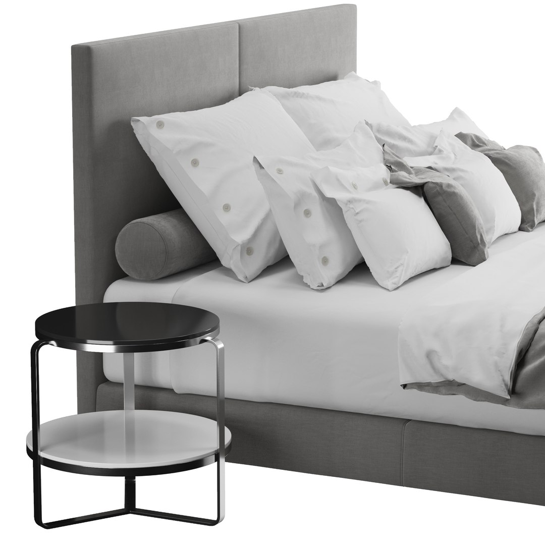 Flexform Oltre Bed 3D - TurboSquid 2125618