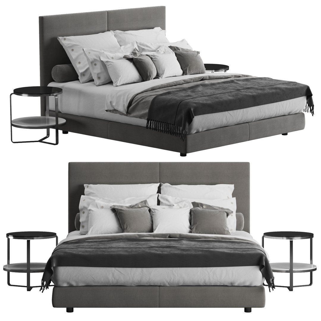 Flexform Oltre Bed 3D - TurboSquid 2125618