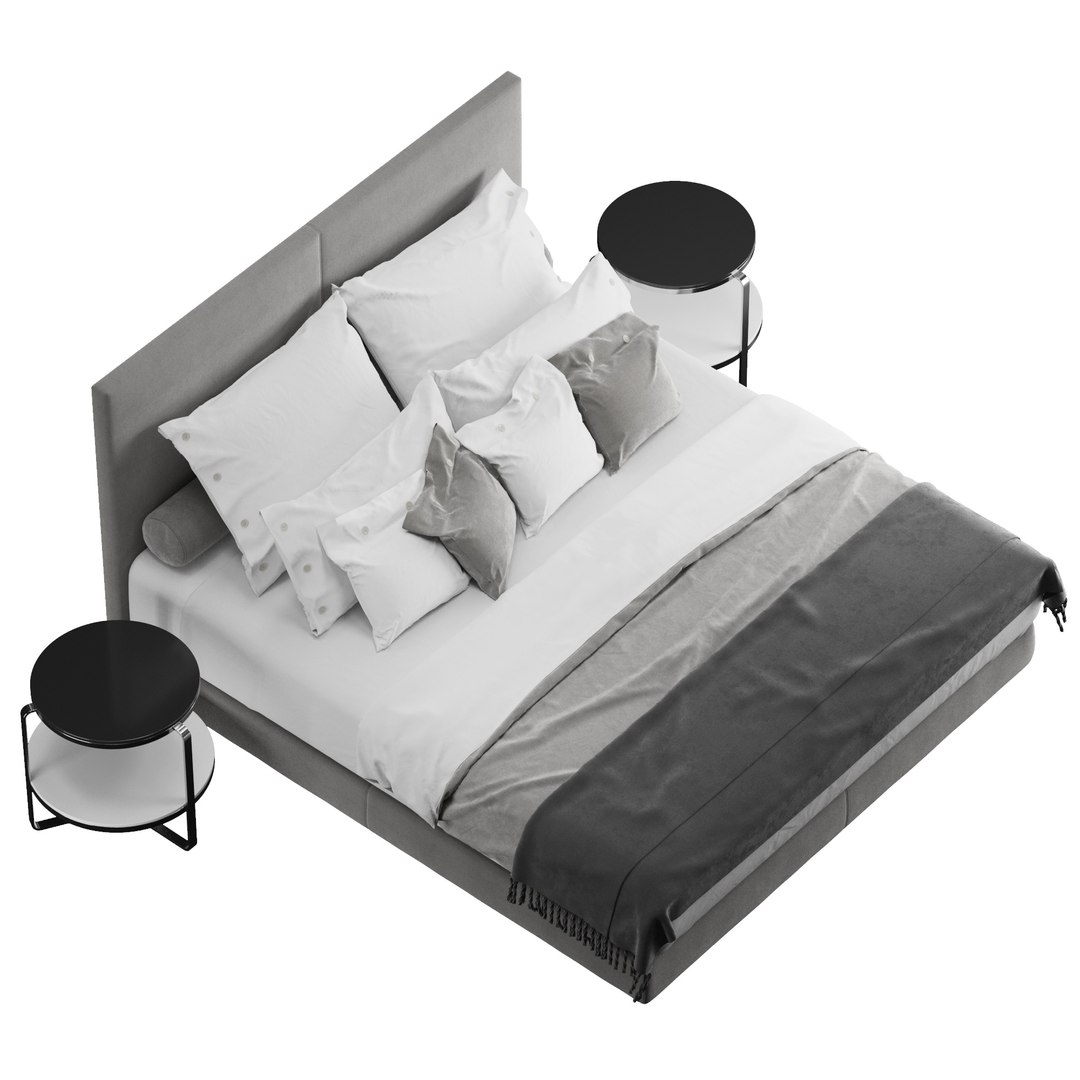 Flexform Oltre Bed 3D - TurboSquid 2125618
