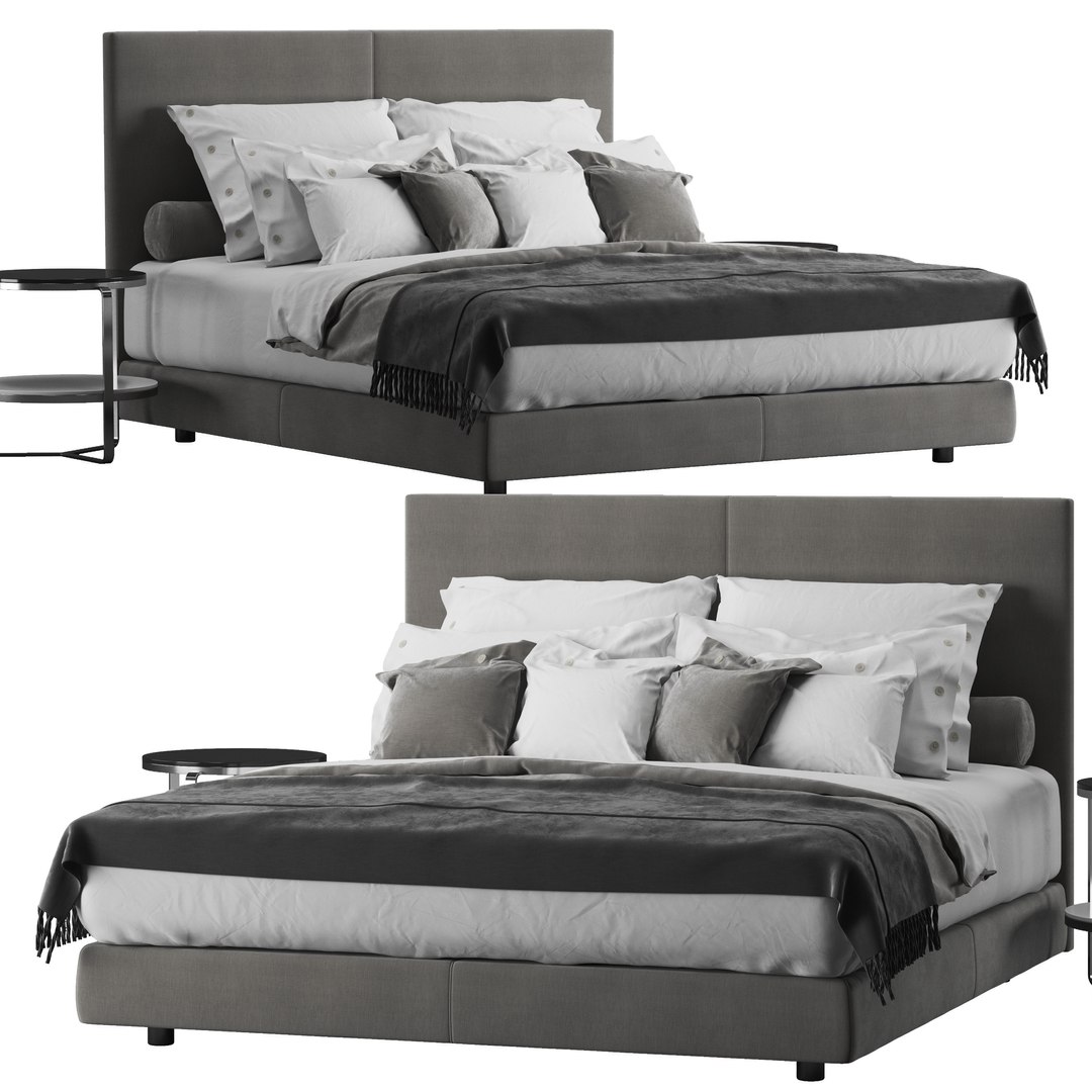 Flexform Oltre Bed 3D - TurboSquid 2125618