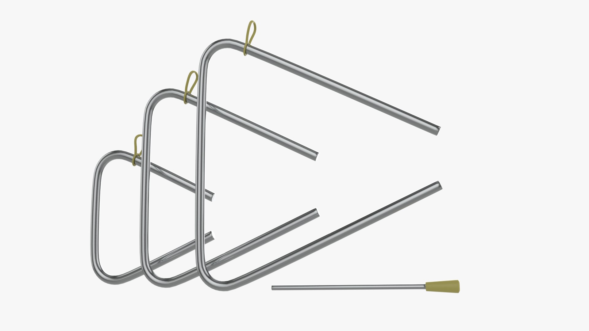 3D Musical Hand Percussion Triangles Model - TurboSquid 2314411