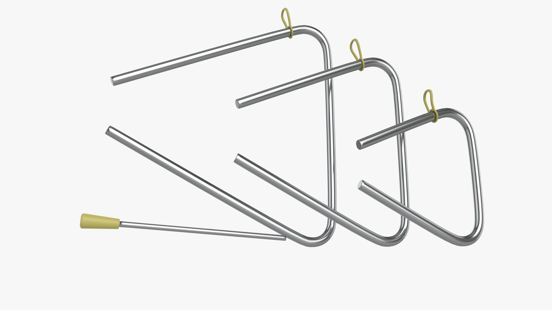 3D Musical Hand Percussion Triangles Model - TurboSquid 2314411