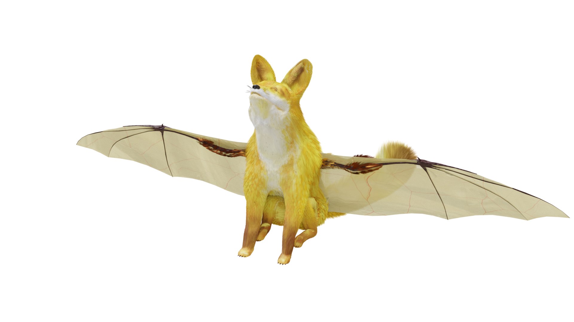3D FantasyGolden-Crowned-Flying-Fox - TurboSquid 1910946
