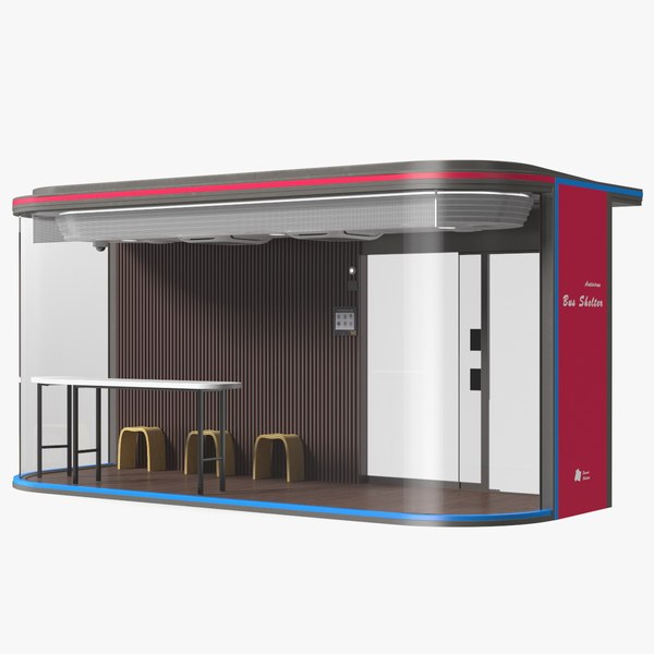 Blender Bus-Stop Models | TurboSquid