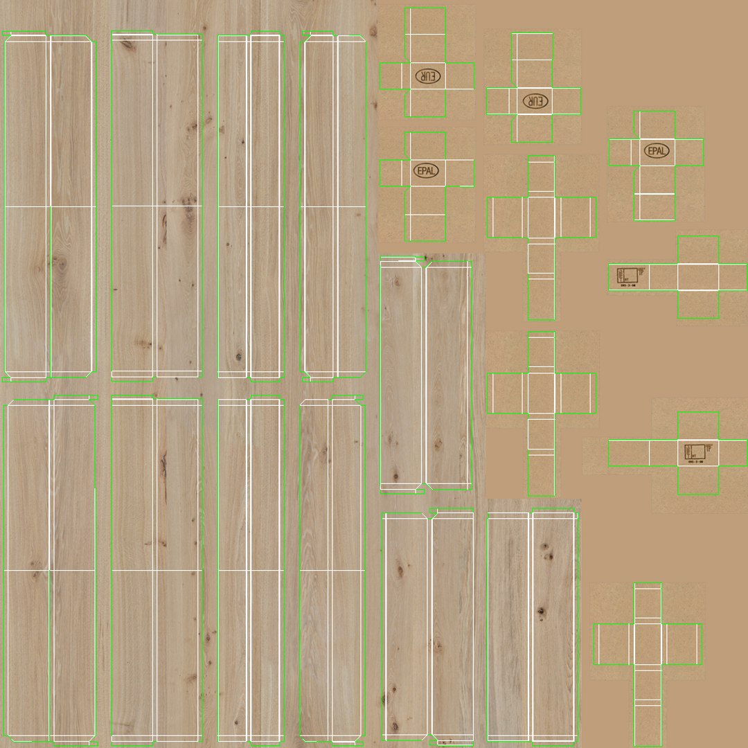 3D Pallet With Boxes - TurboSquid 1991095