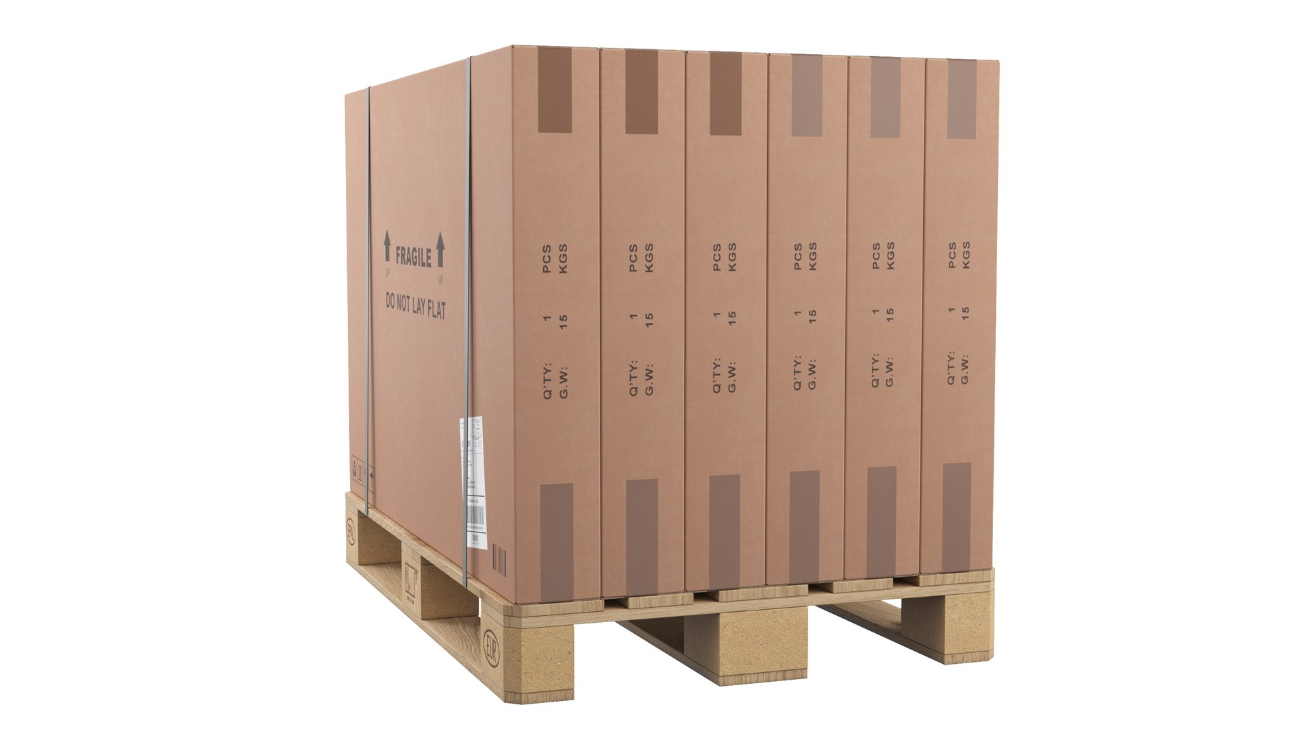 3D Pallet With Boxes - TurboSquid 1991095