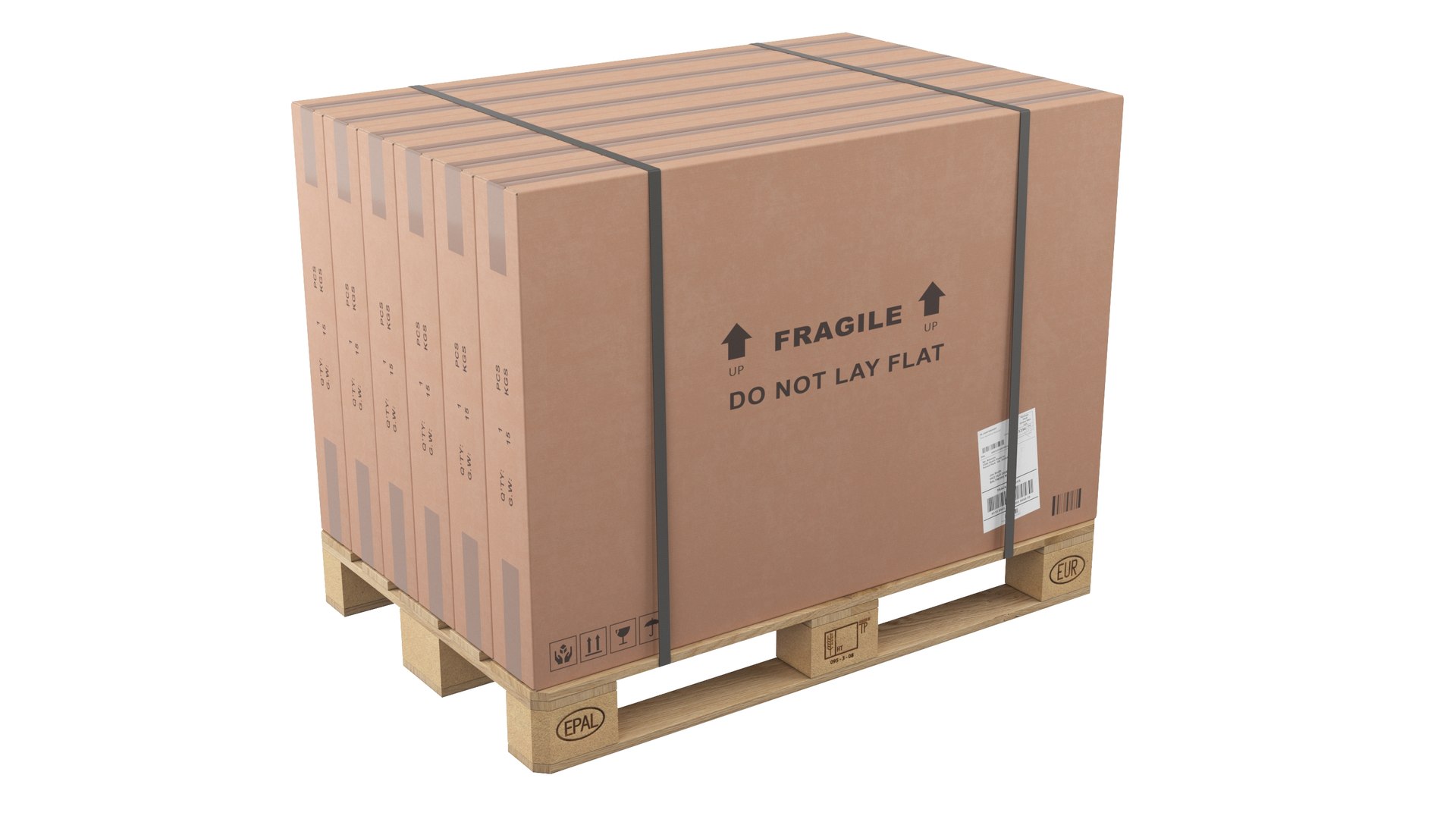3D Pallet With Boxes - TurboSquid 1991095