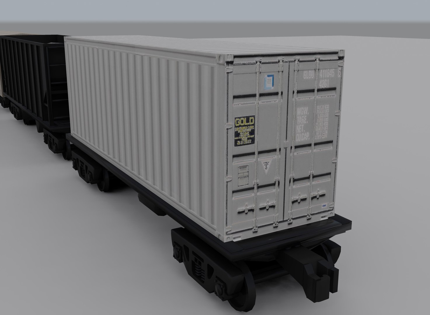 3d Freight Train Engine
