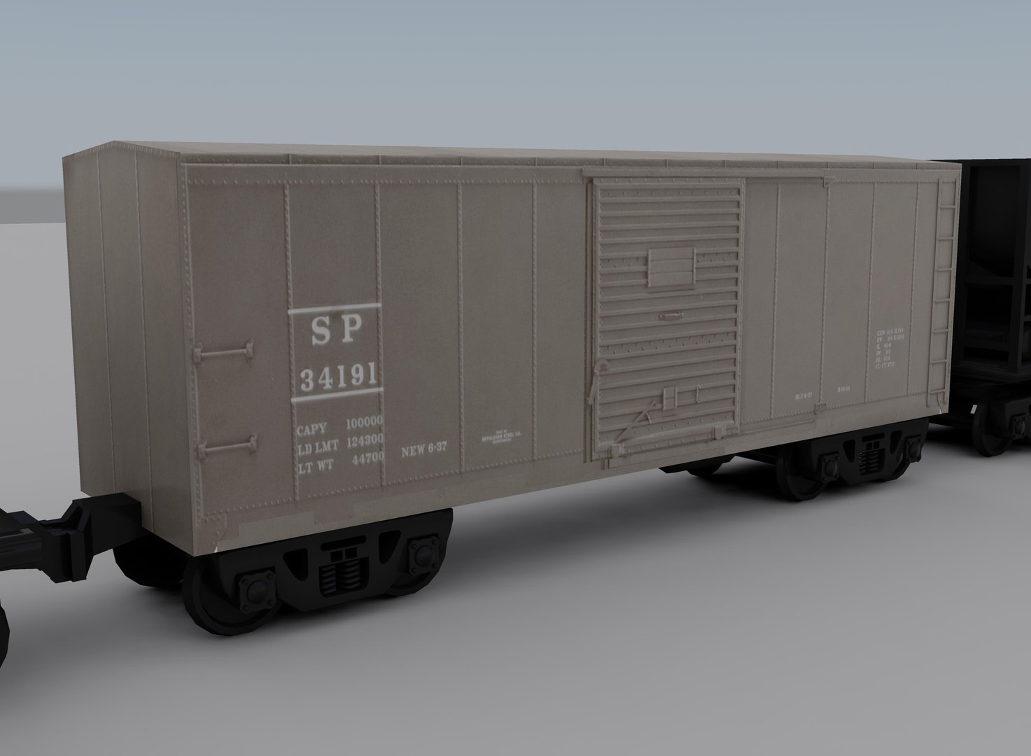 3d Freight Train Engine