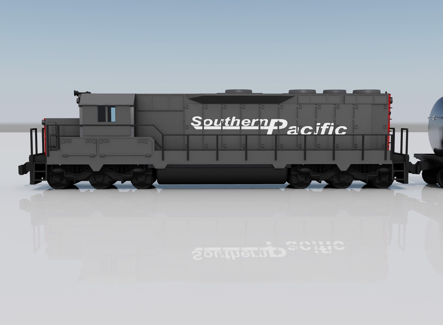 3d Freight Train Engine