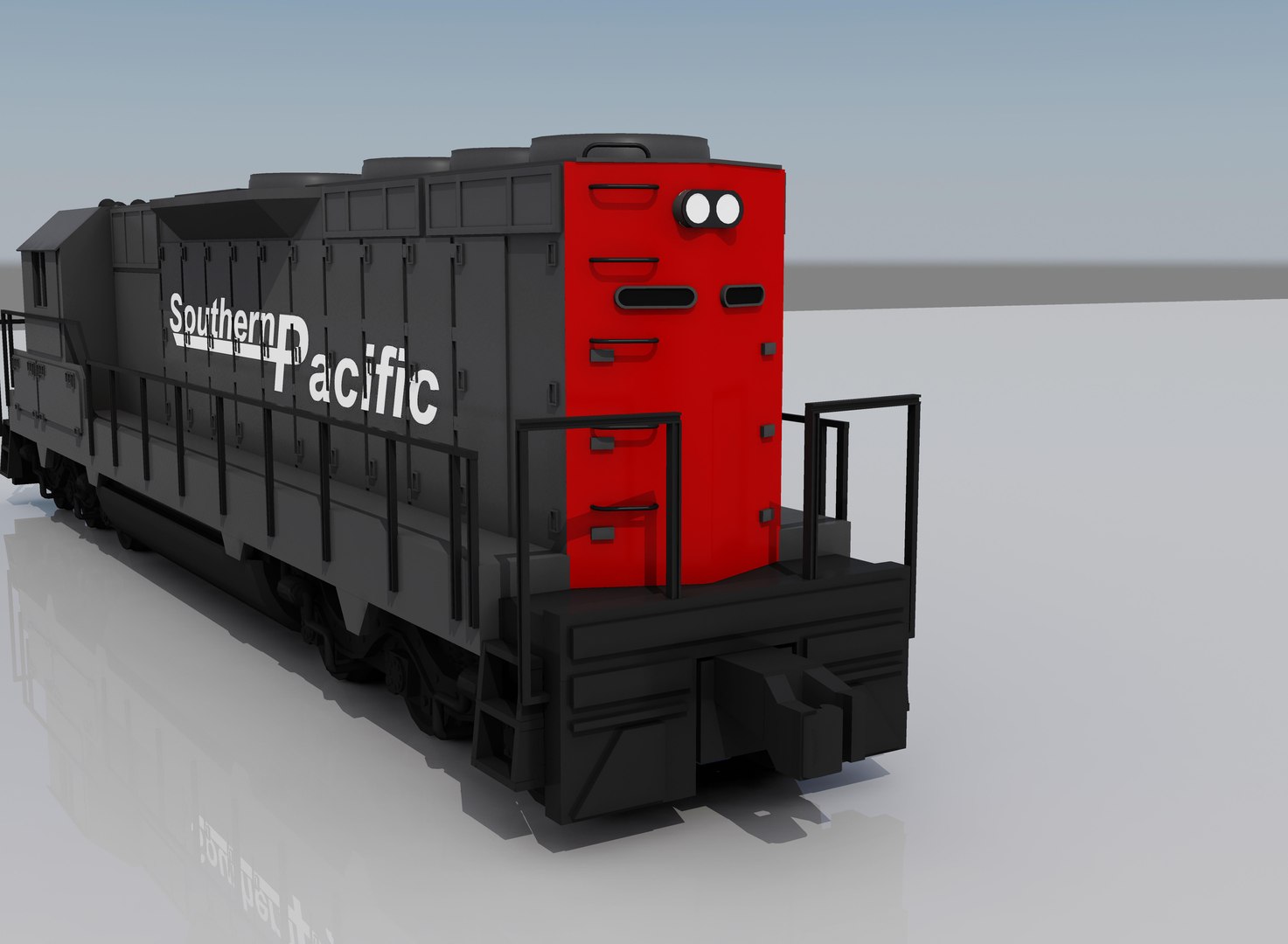 3d Freight Train Engine