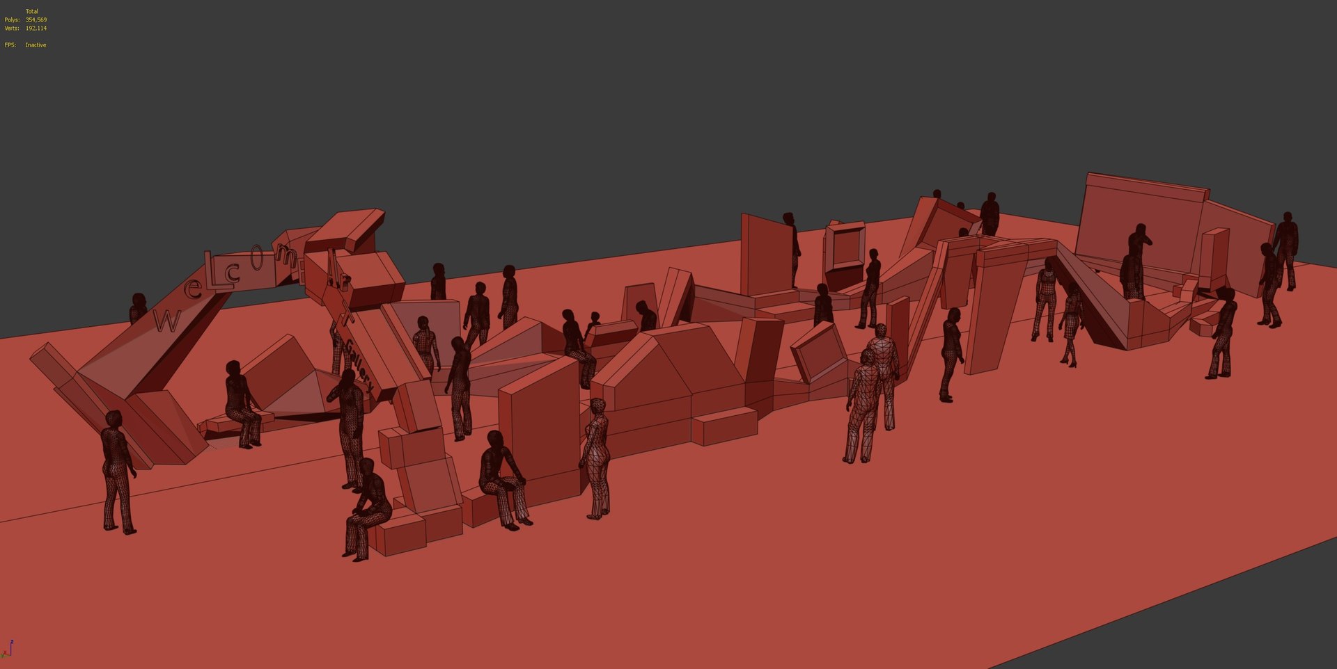 3D Art Gallery Stand Design Model - TurboSquid 1748890