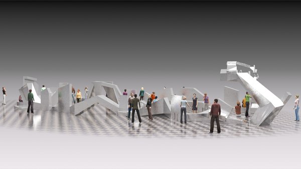 3D Art Gallery Stand Design model - TurboSquid 1748890