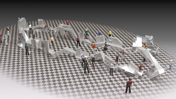 3D Art Gallery Stand Design model - TurboSquid 1748890