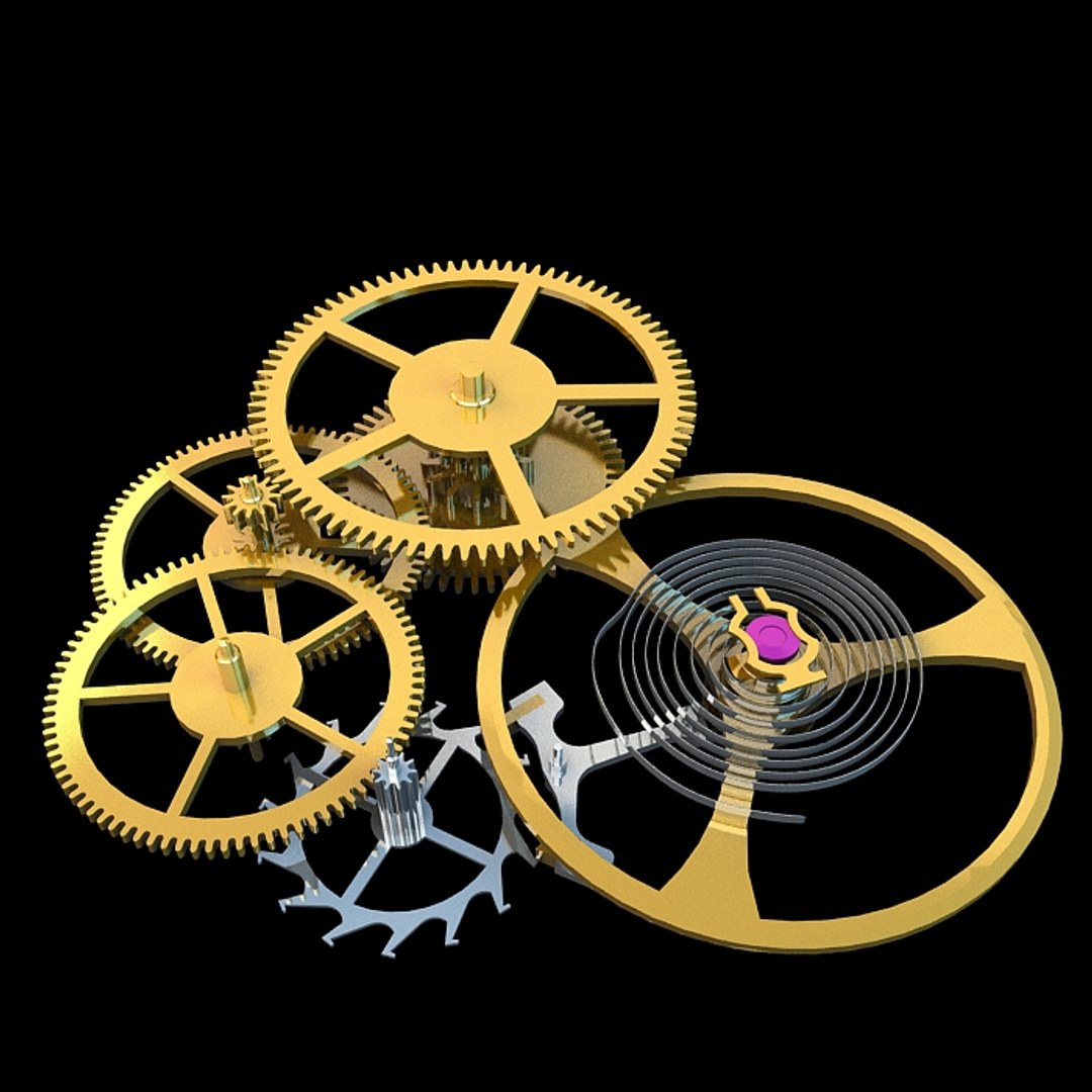 3d Watch Movement