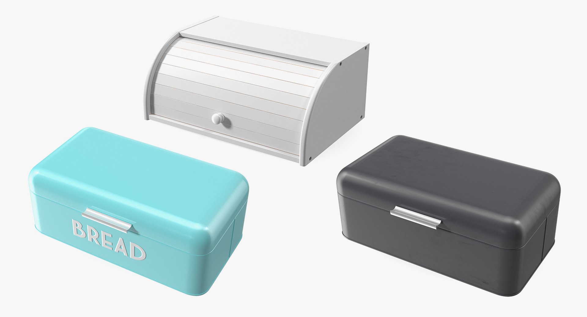 Bread Boxes Collection Model - TurboSquid 1940801
