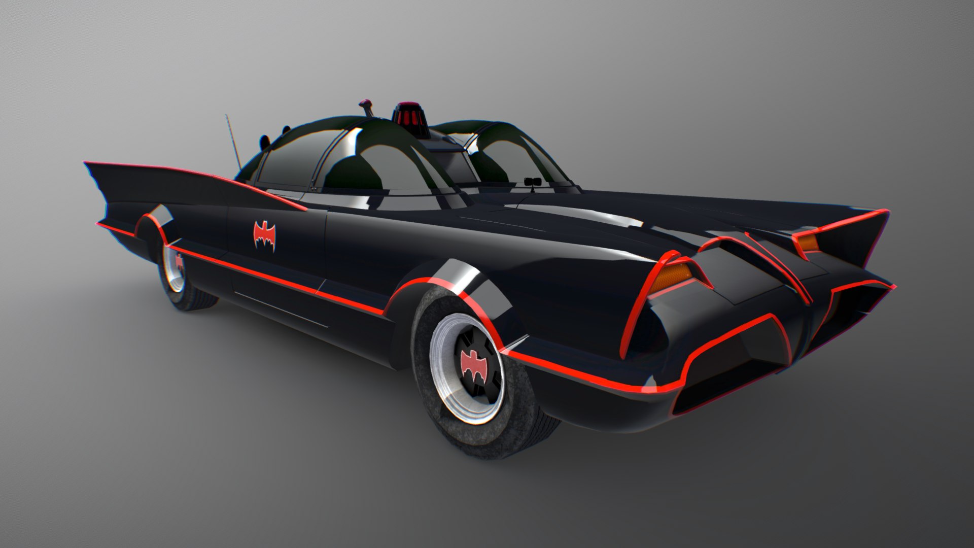 3D Batmobile Batman Classic TV Series - Batman 2013 - TurboSquid 2356610