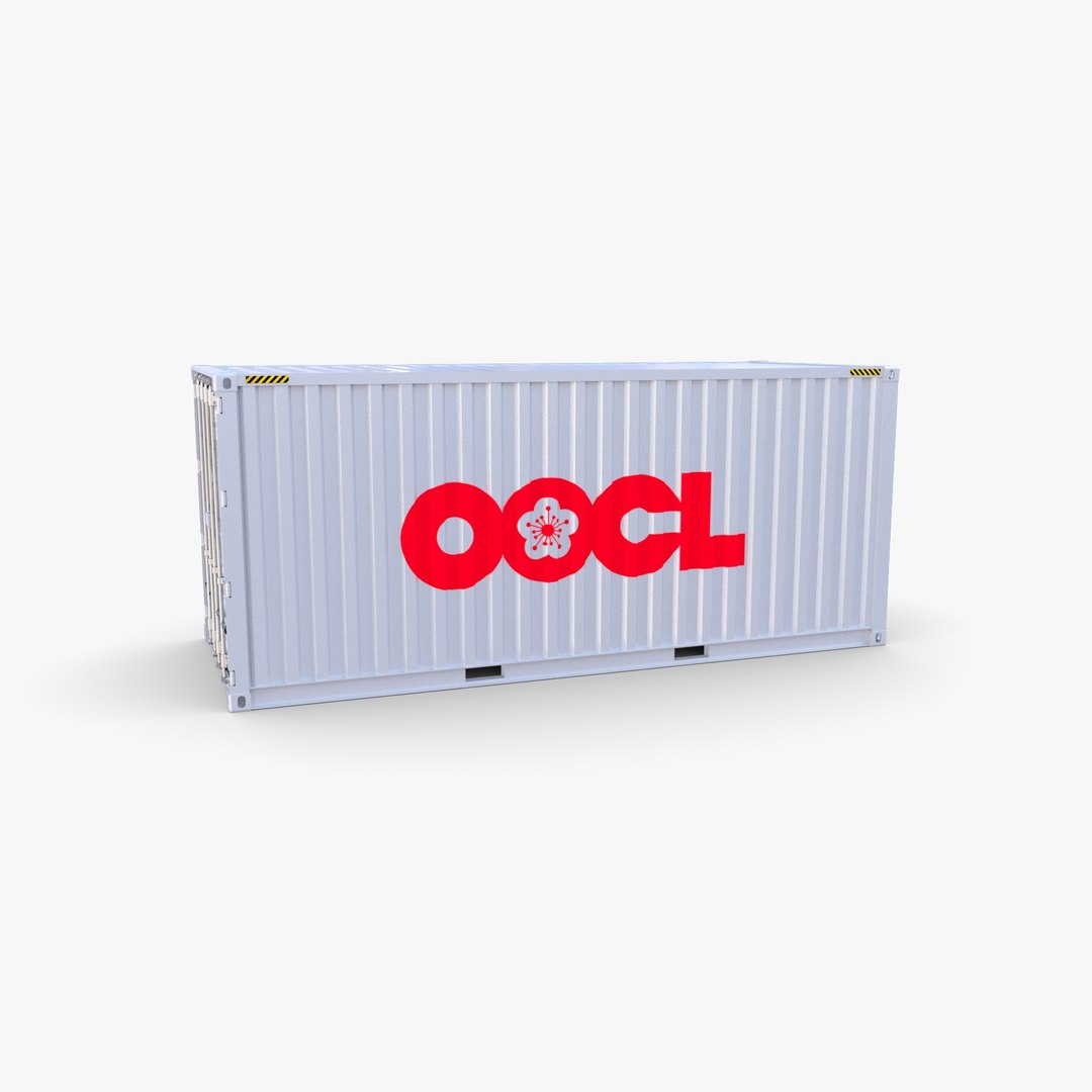 3D 20ft Shipping Container OOCL - TurboSquid 1773046