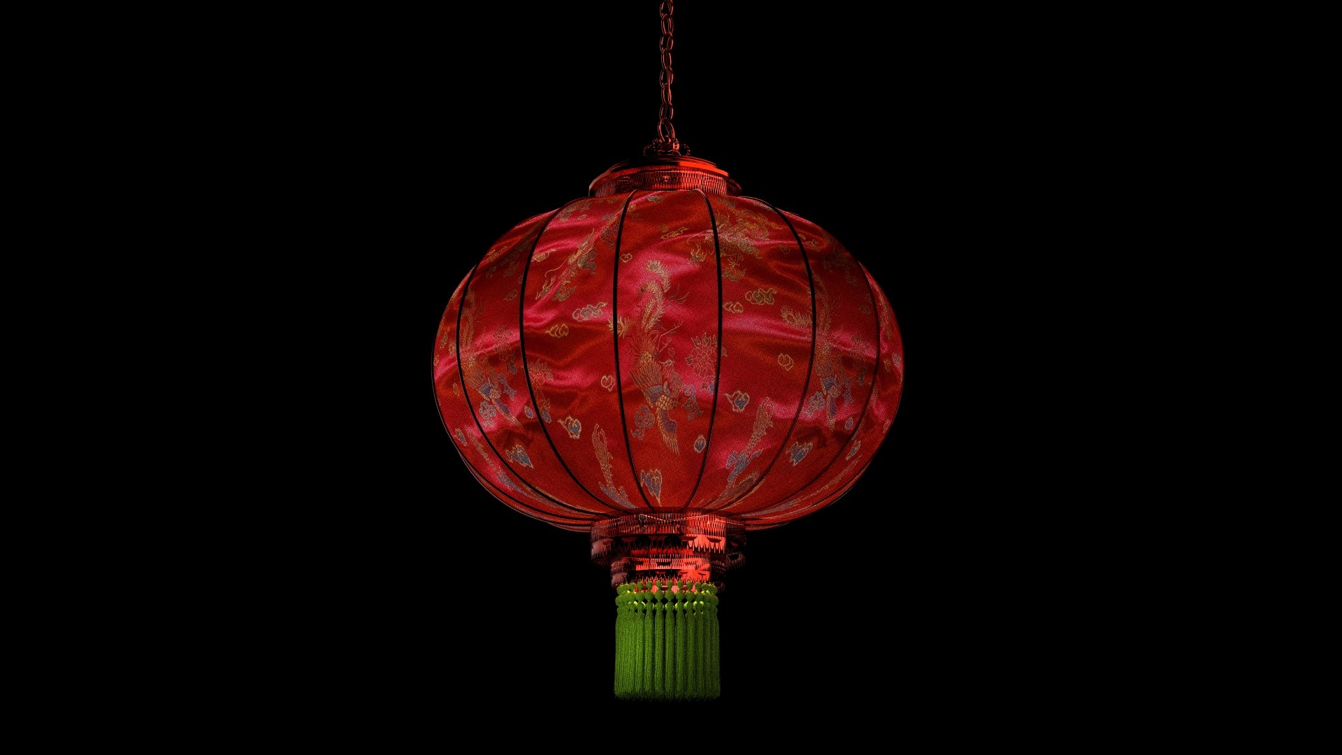 3D Model Chinese Red Lantern - TurboSquid 2355061