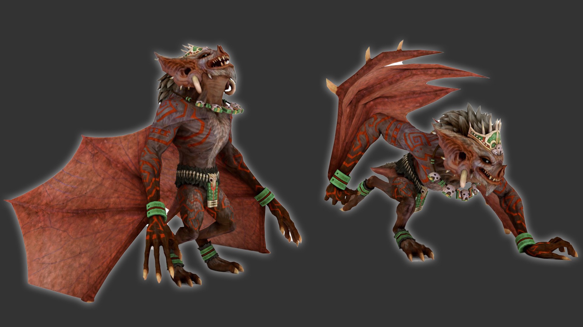 Demonic Bat Warrior 3D Model 3D Model - TurboSquid 2396841