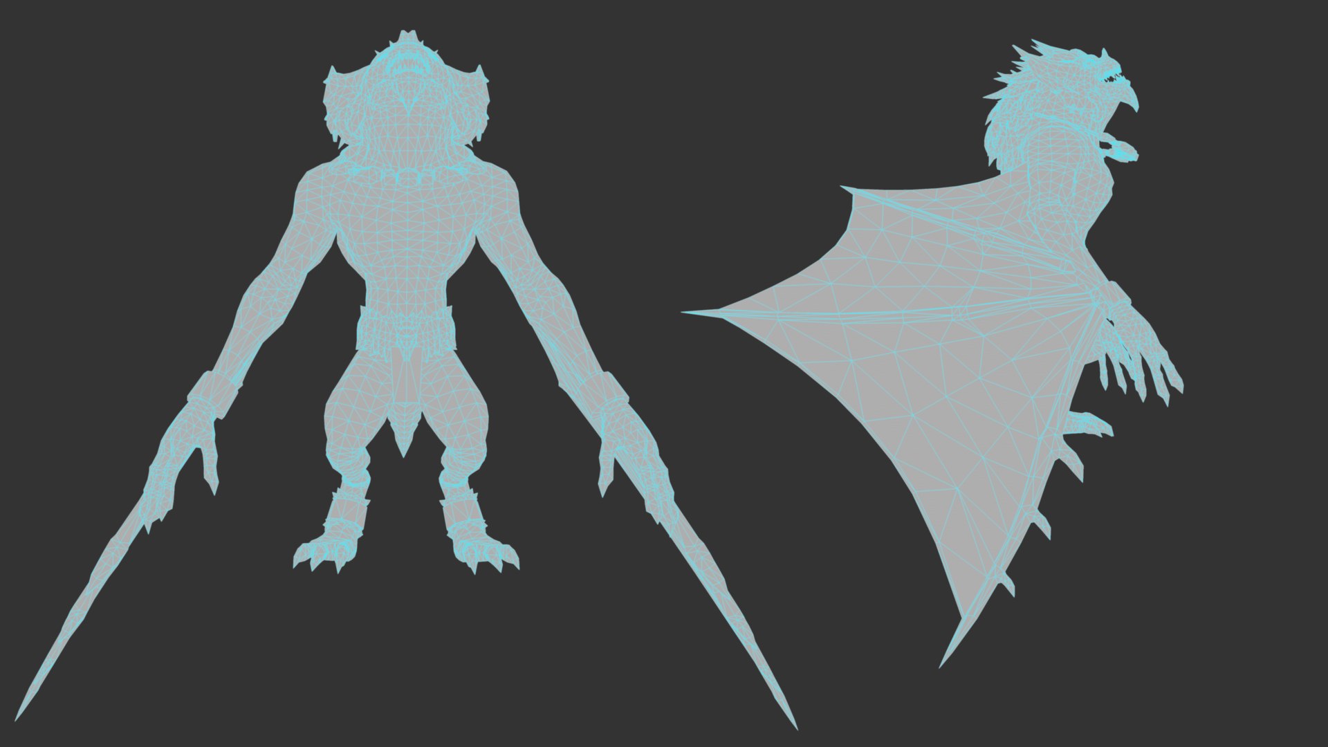 Demonic Bat Warrior 3D Model 3D Model - TurboSquid 2396841