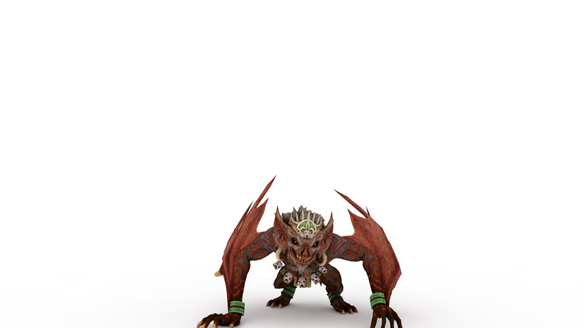 Demonic Bat Warrior 3D Model 3D Model - TurboSquid 2396841