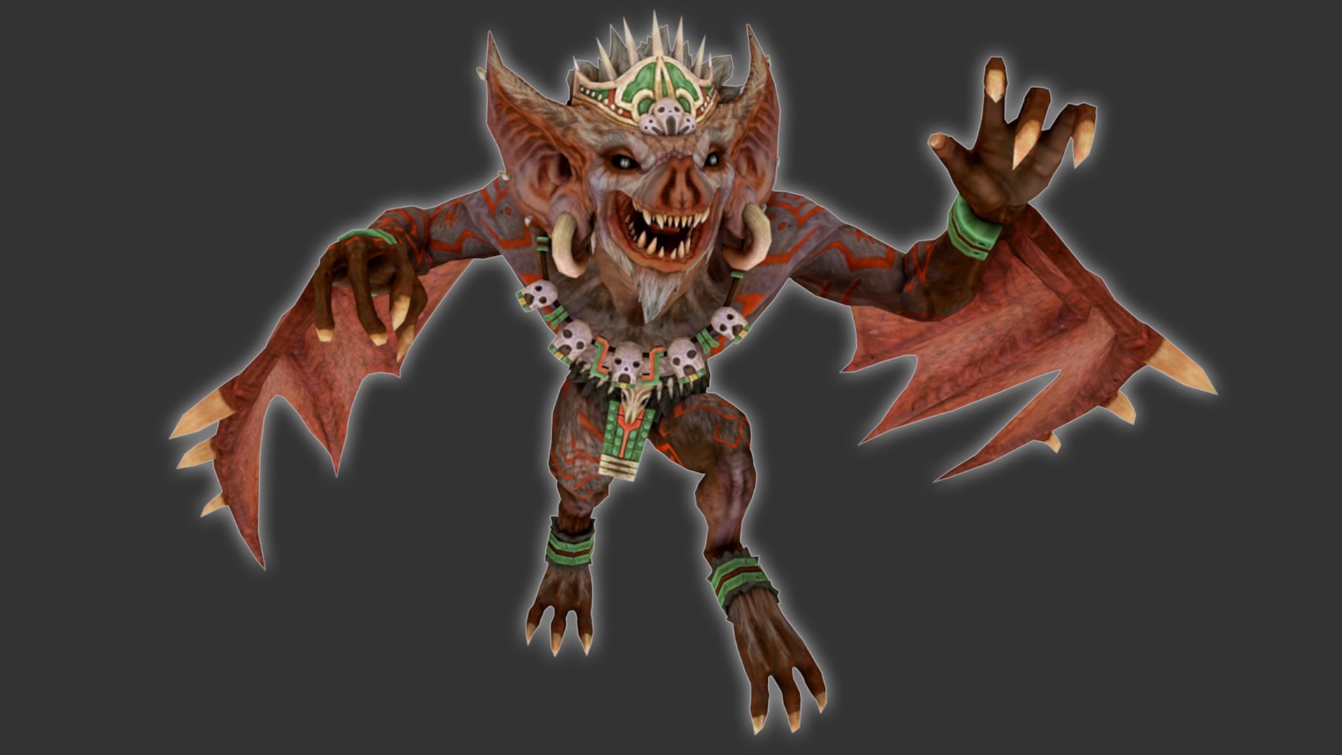 Demonic Bat Warrior 3D Model 3D Model - TurboSquid 2396841
