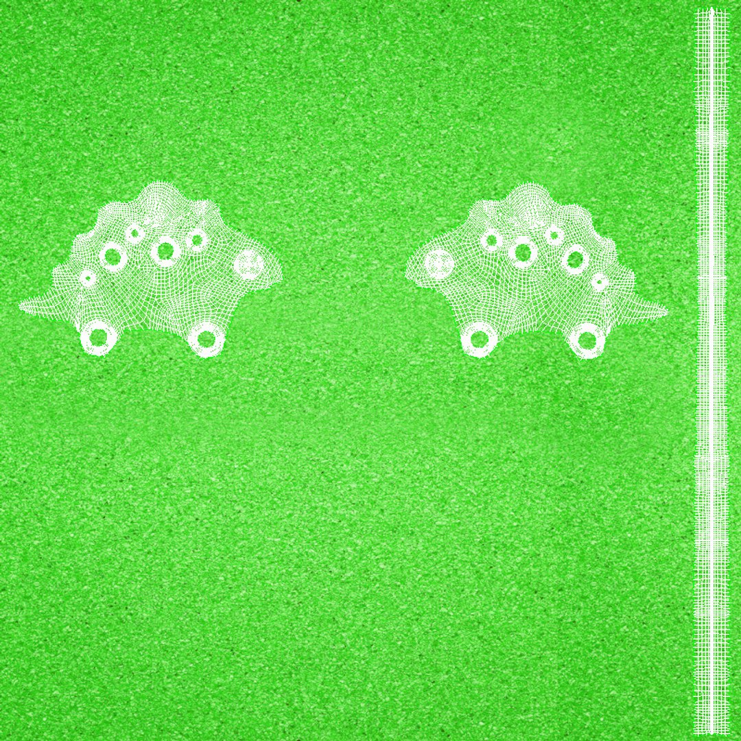 Baby-push-and-pull-animals---stegosaurus 3d Model