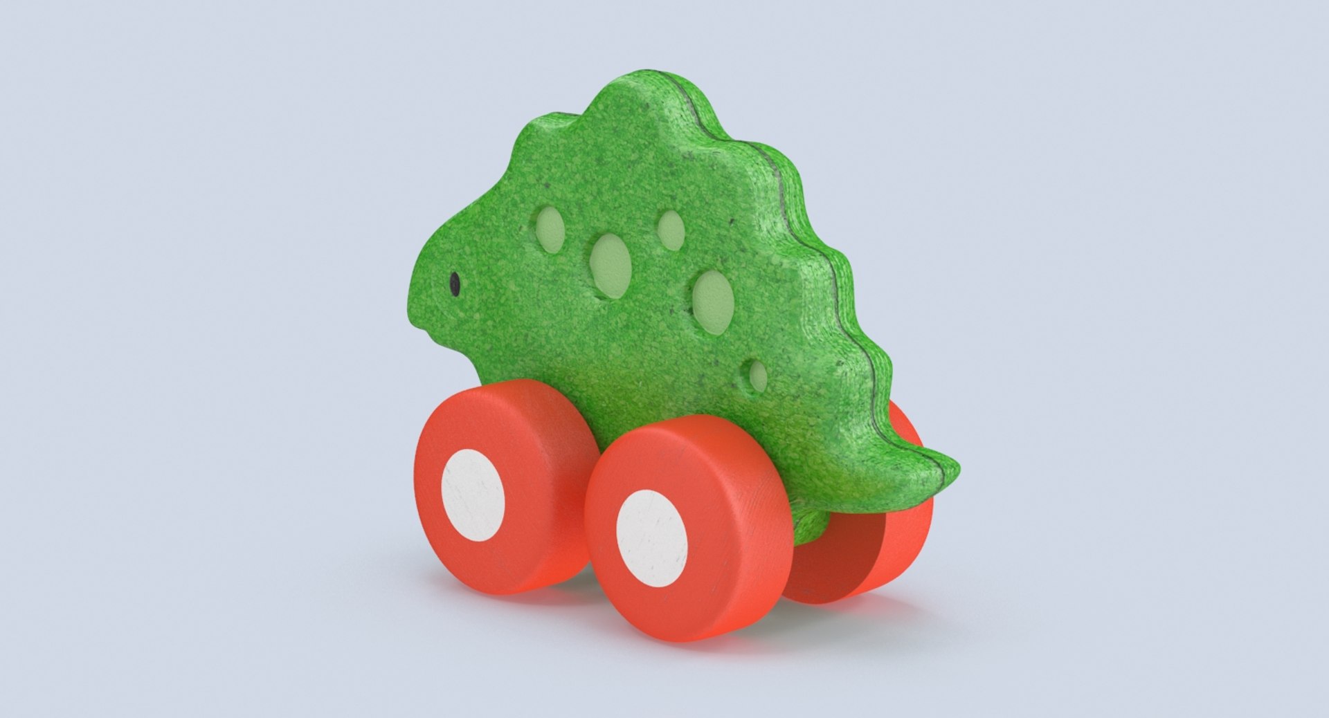 Baby-push-and-pull-animals---stegosaurus 3d Model