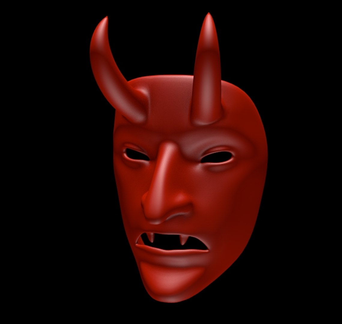 3D Devil Mask Evil - TurboSquid 1650397