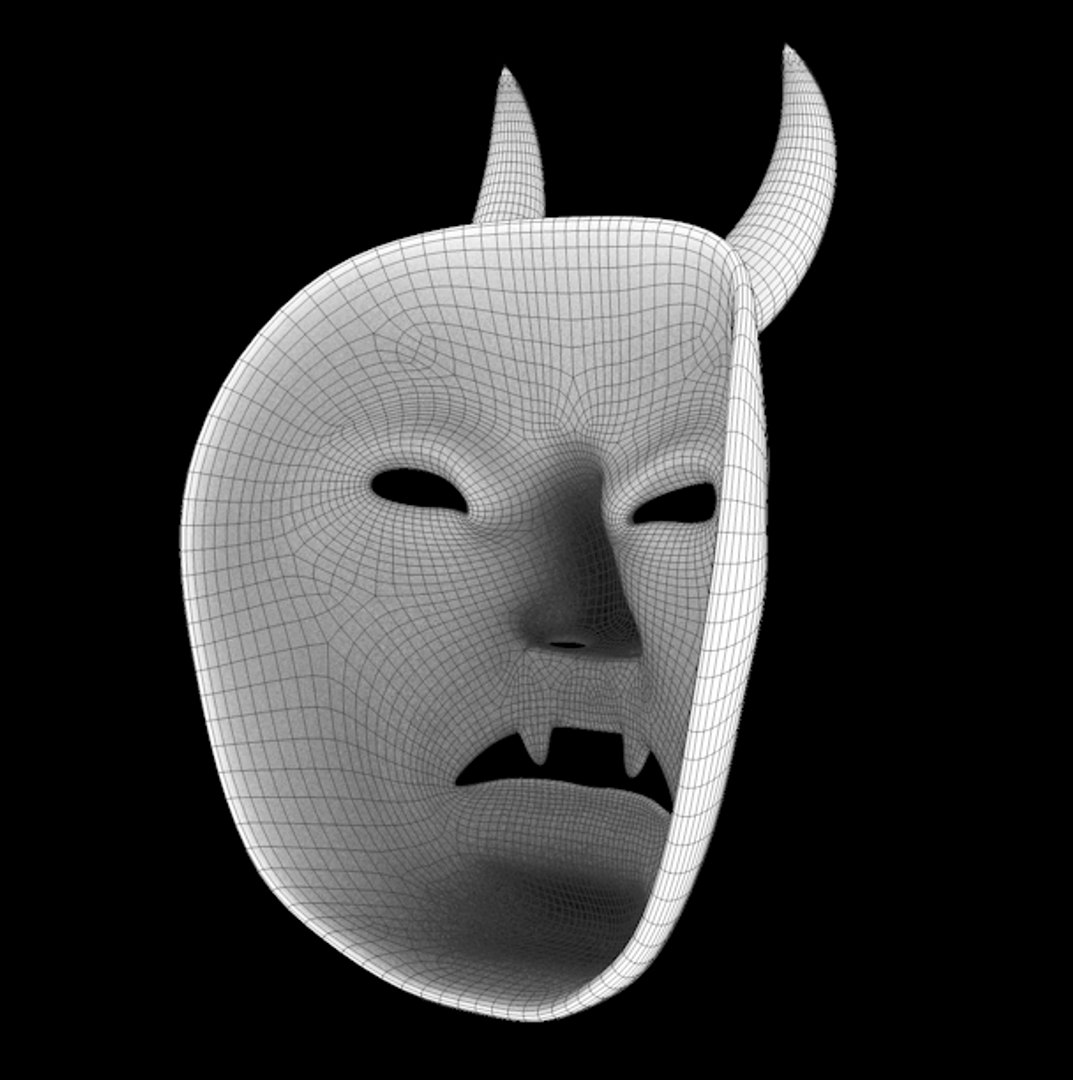 3D Devil Mask Evil - TurboSquid 1650397