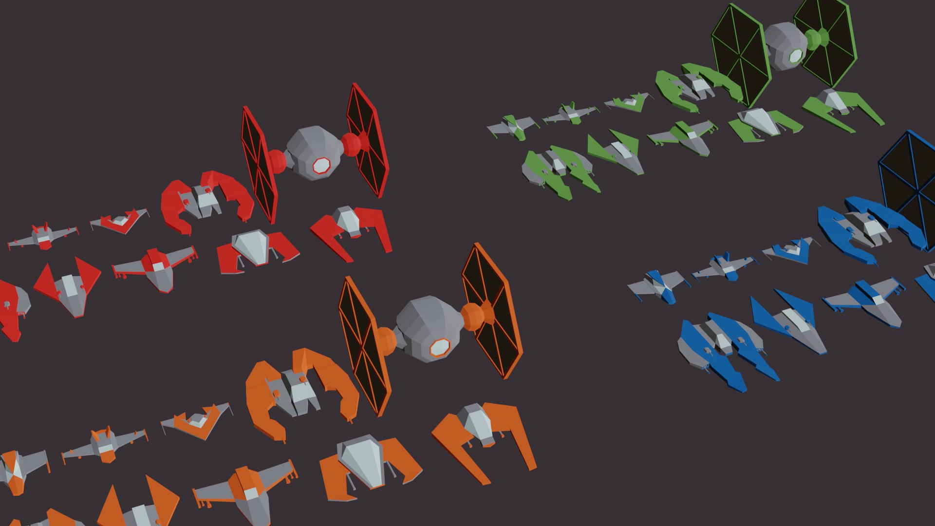 3D Model Cartoon Sci-fi Ships - TurboSquid 1551629