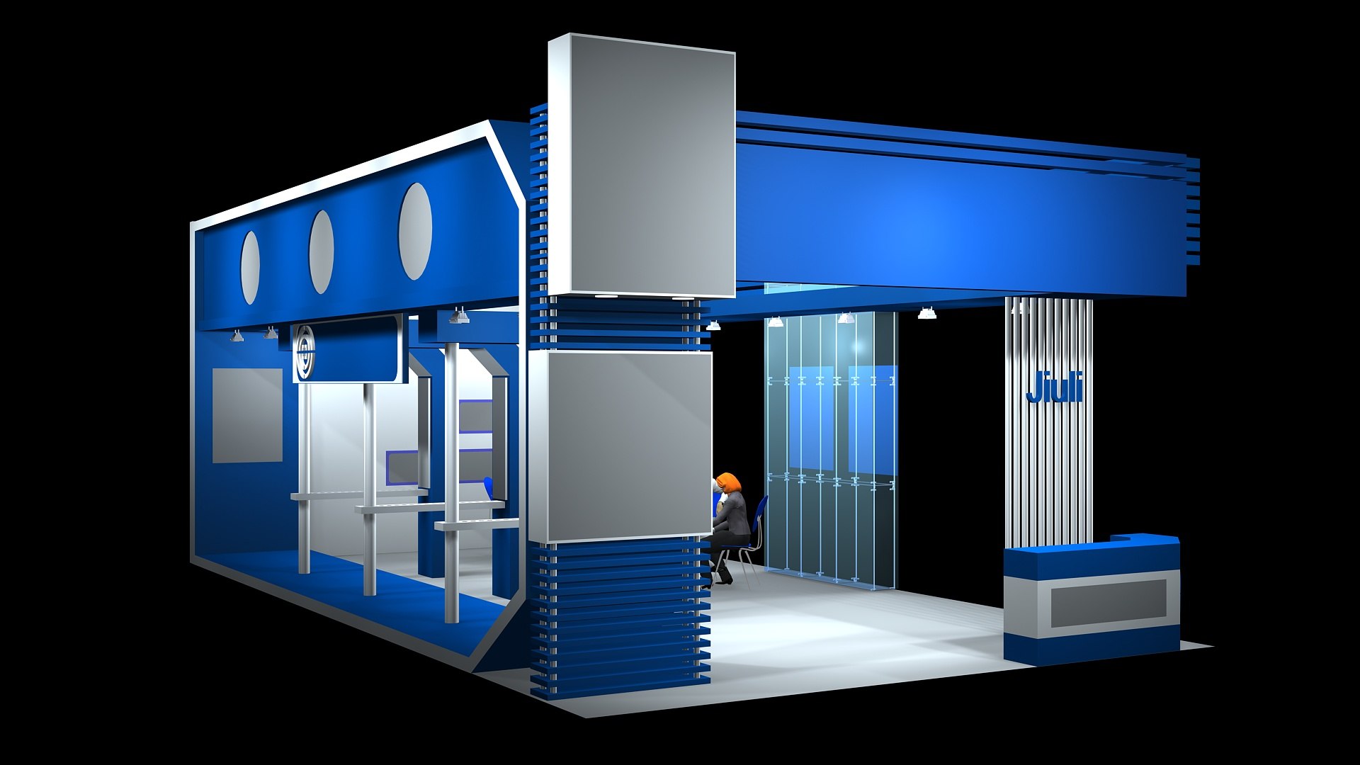 3D 3 SIDE OPEN STAND - TurboSquid 1991479