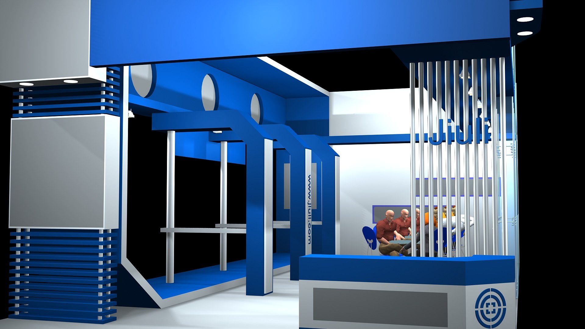 3D 3 SIDE OPEN STAND - TurboSquid 1991479