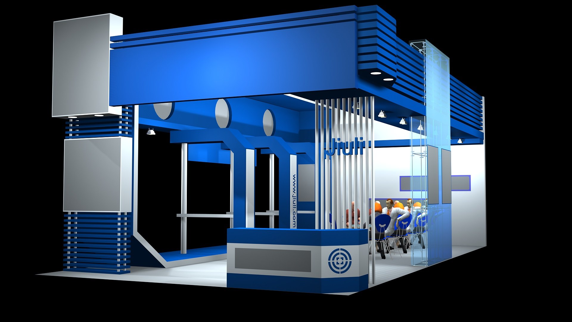 3D 3 SIDE OPEN STAND - TurboSquid 1991479