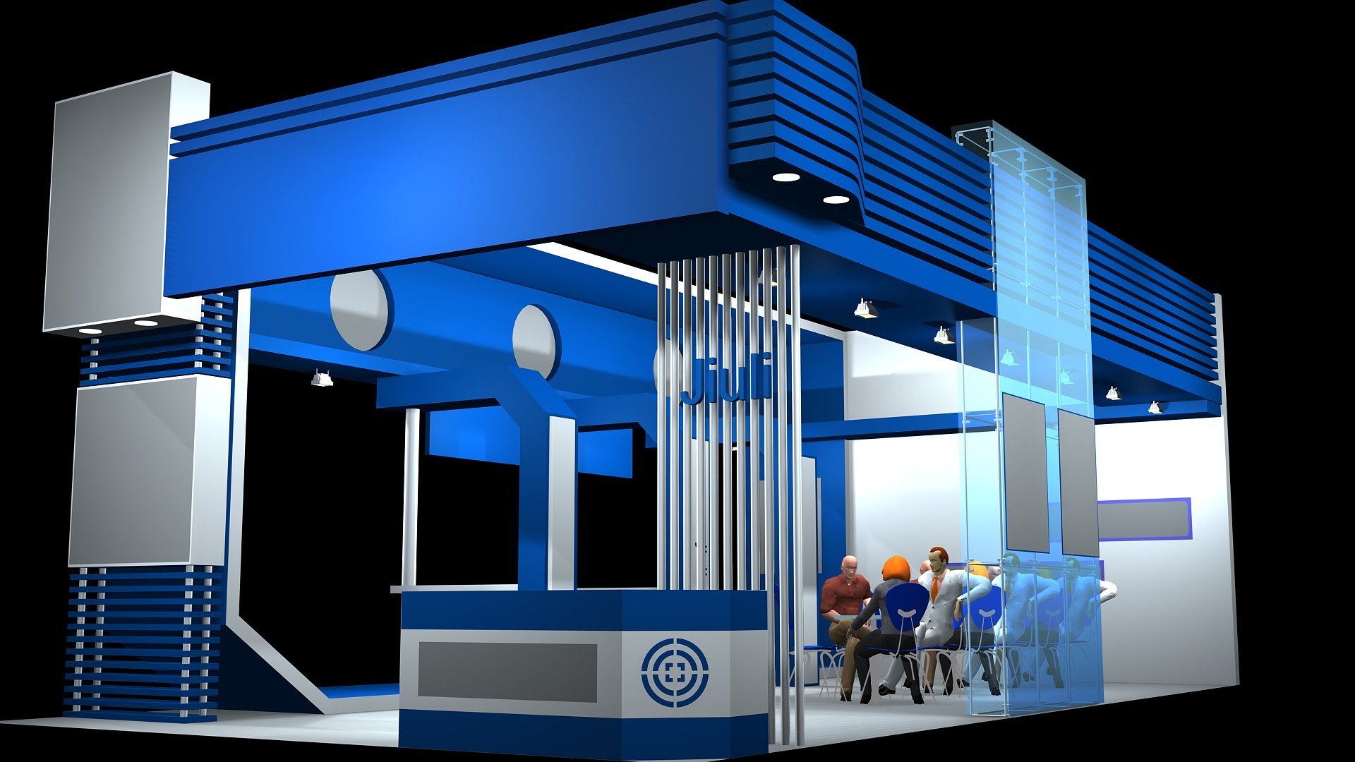 3D 3 SIDE OPEN STAND - TurboSquid 1991479