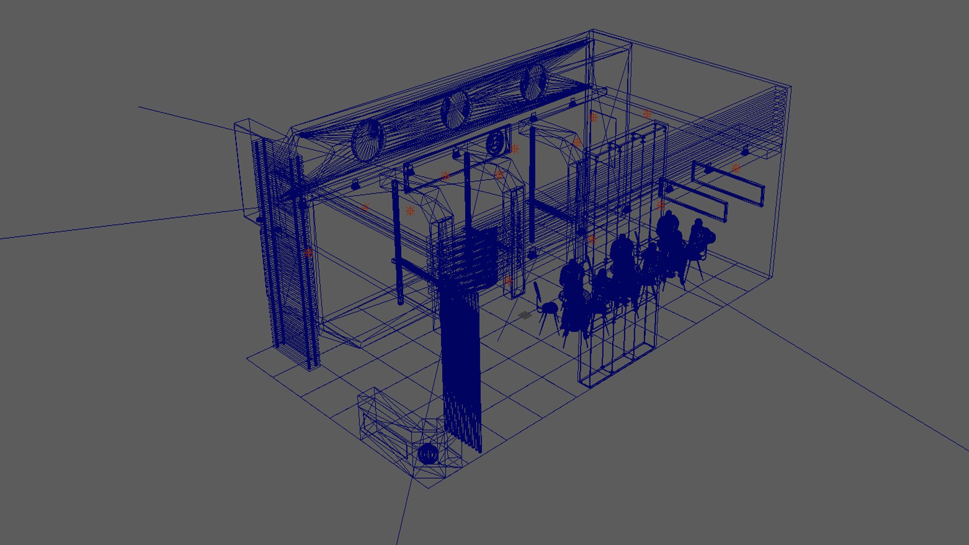 3D 3 SIDE OPEN STAND - TurboSquid 1991479