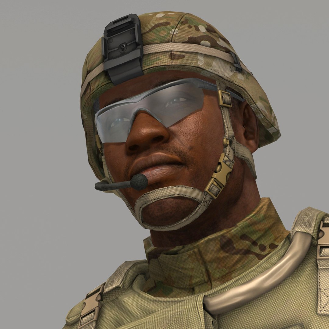 Military Male Soldier Set D