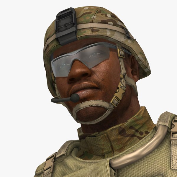 military male soldier set d