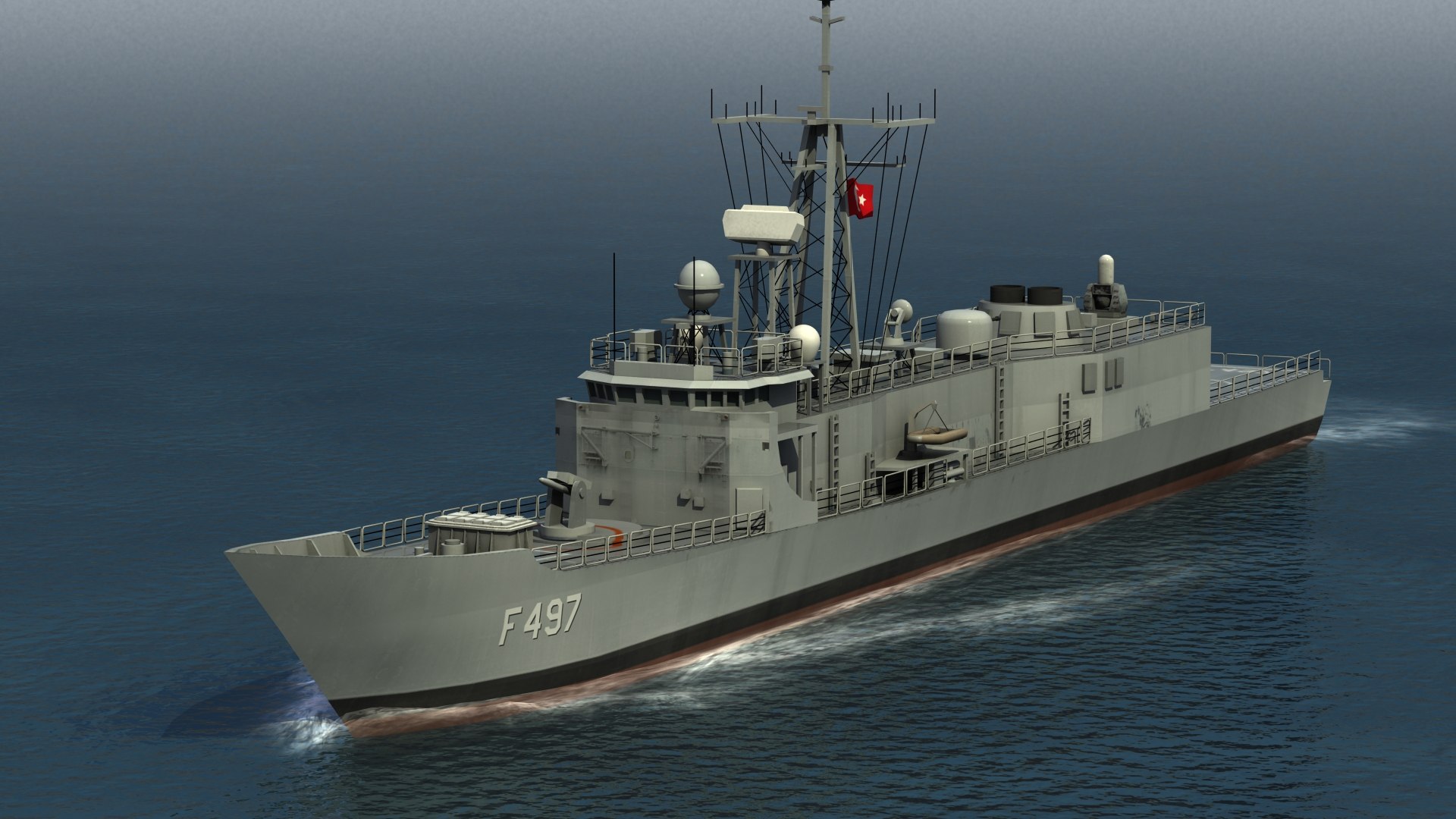 3D g class frigate model - TurboSquid 1582148