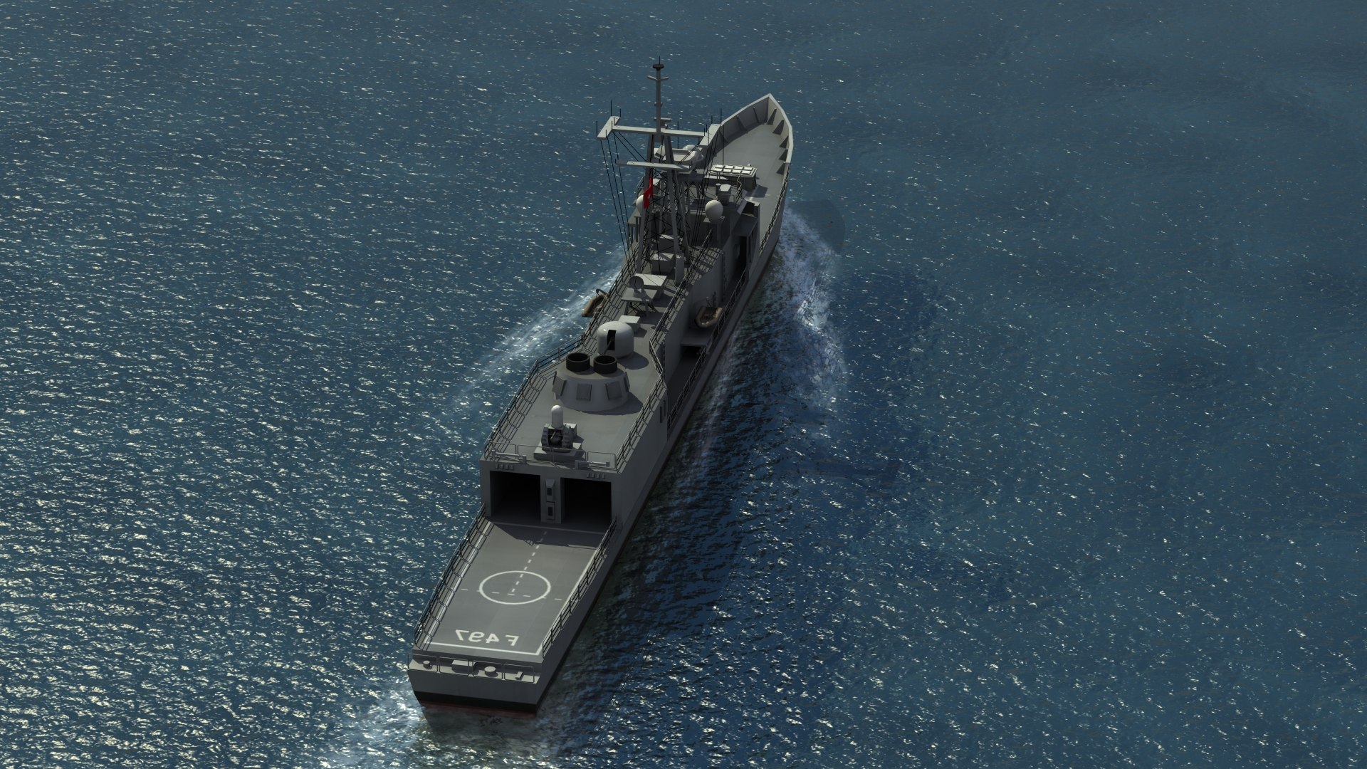 3D g class frigate model - TurboSquid 1582148