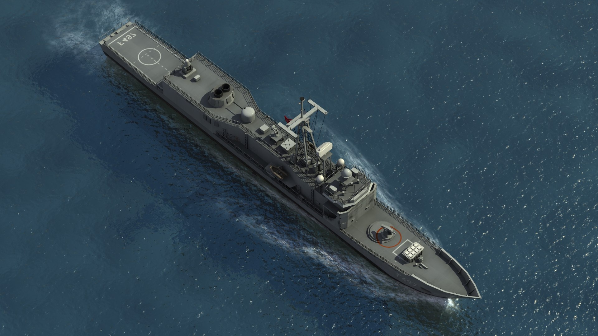 3D g class frigate model - TurboSquid 1582148