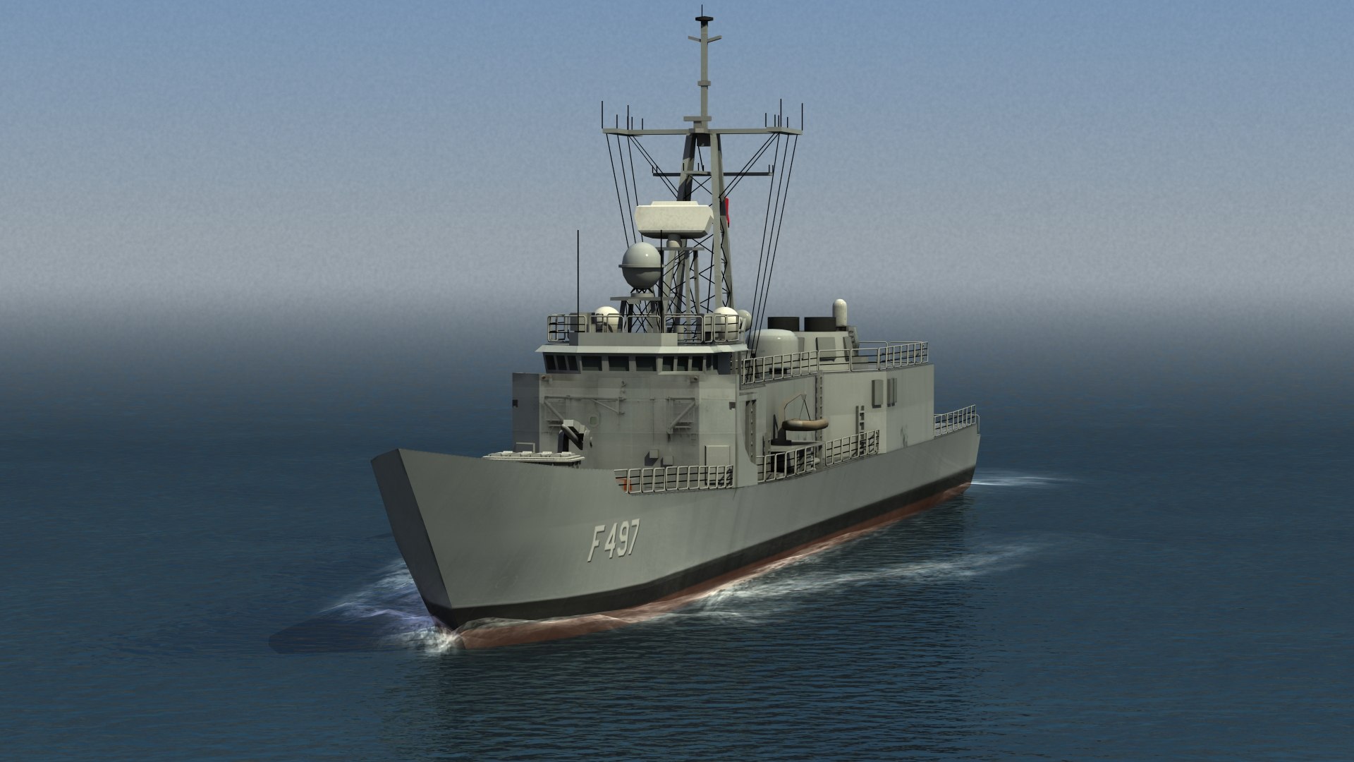 3D g class frigate model - TurboSquid 1582148