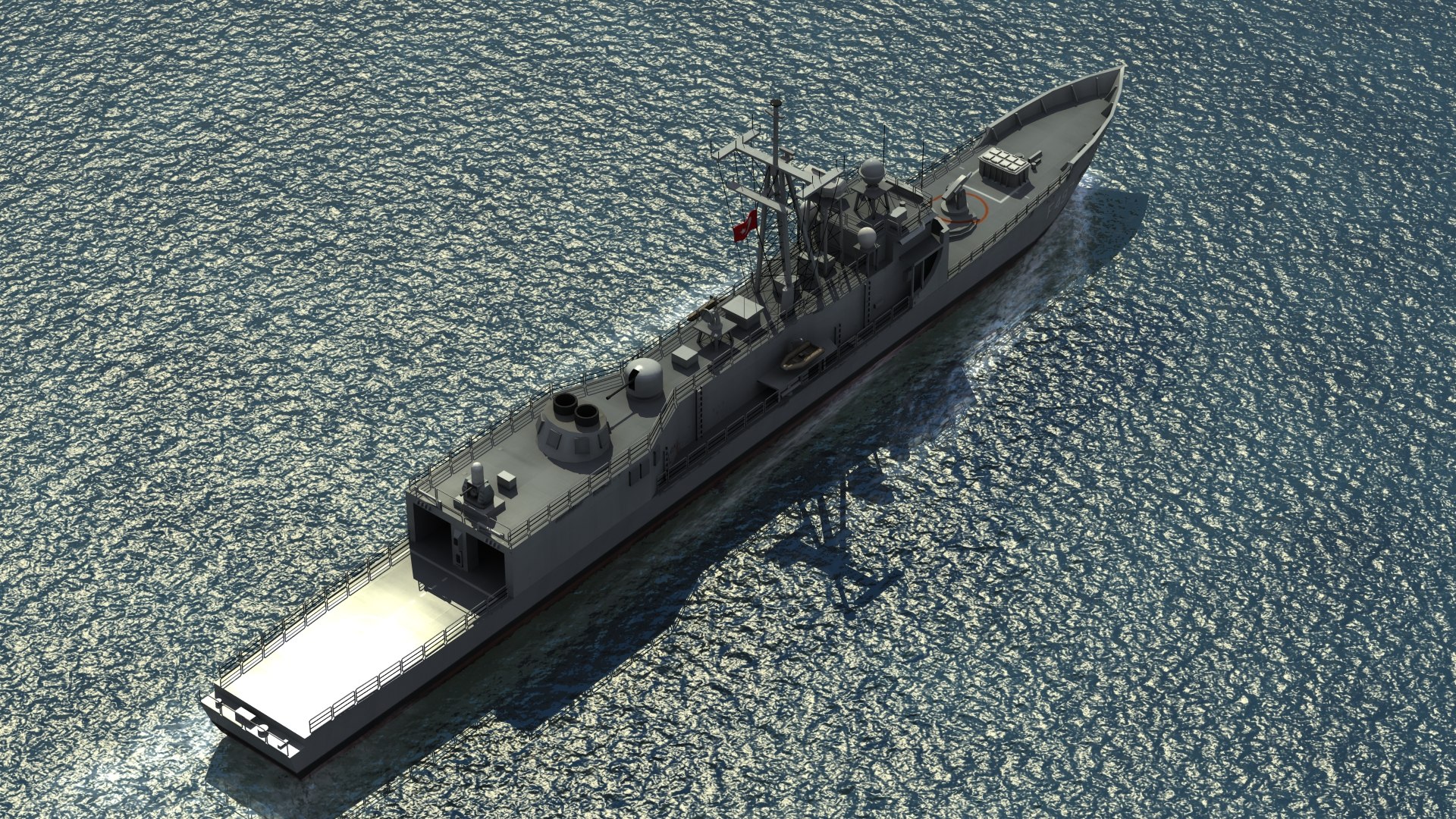 3D g class frigate model - TurboSquid 1582148