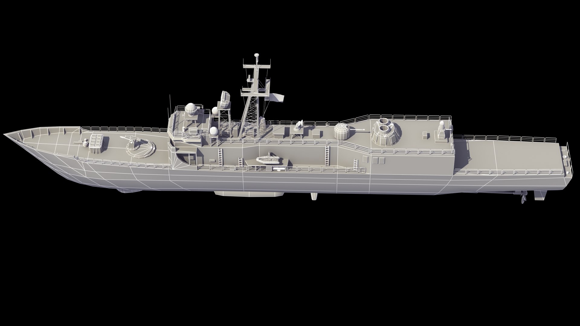 3D g class frigate model - TurboSquid 1582148