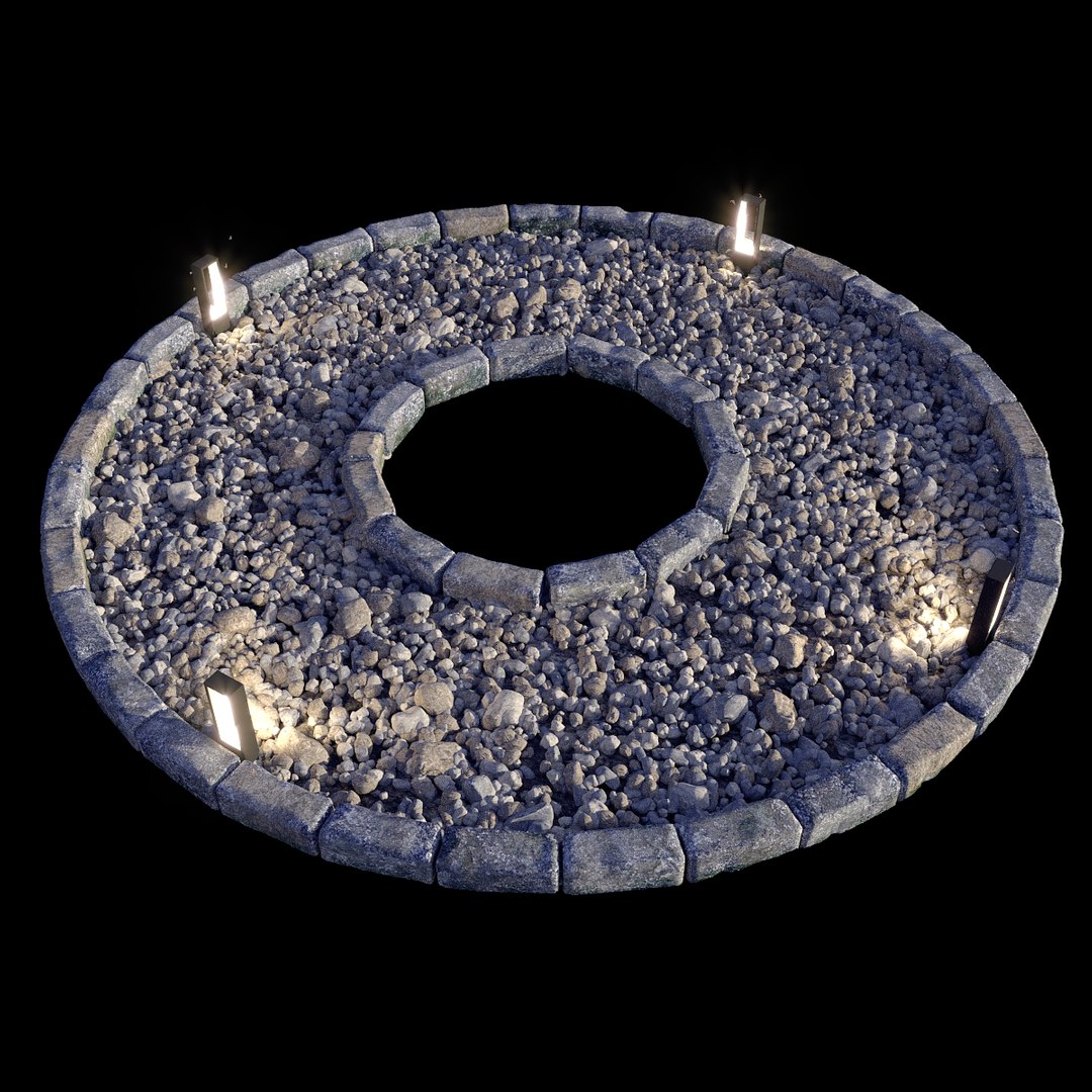 3D rock light set model - TurboSquid 1717771