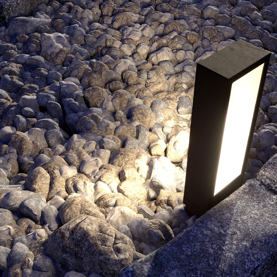 3D rock light set model - TurboSquid 1717771