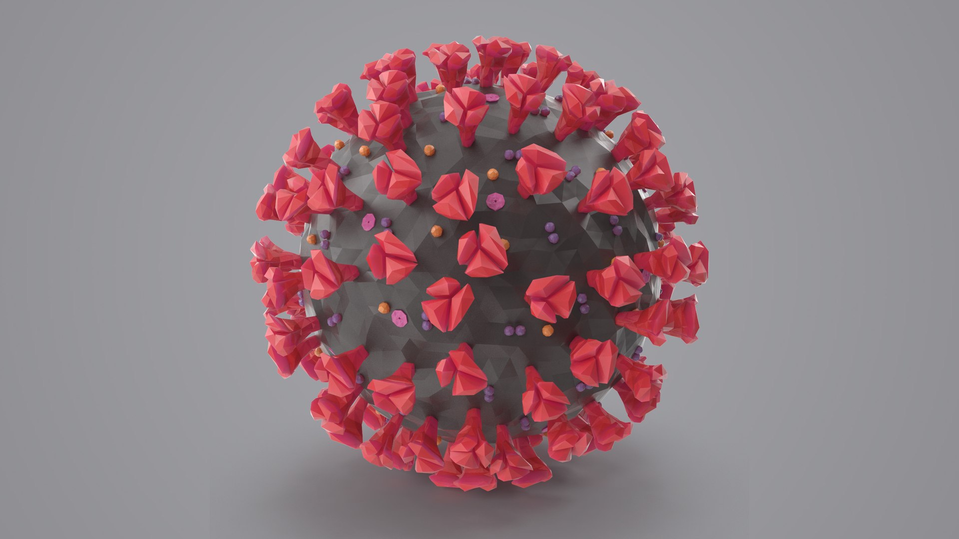 Origami Novel Coronavirus Virus 3D Model - TurboSquid 1523246