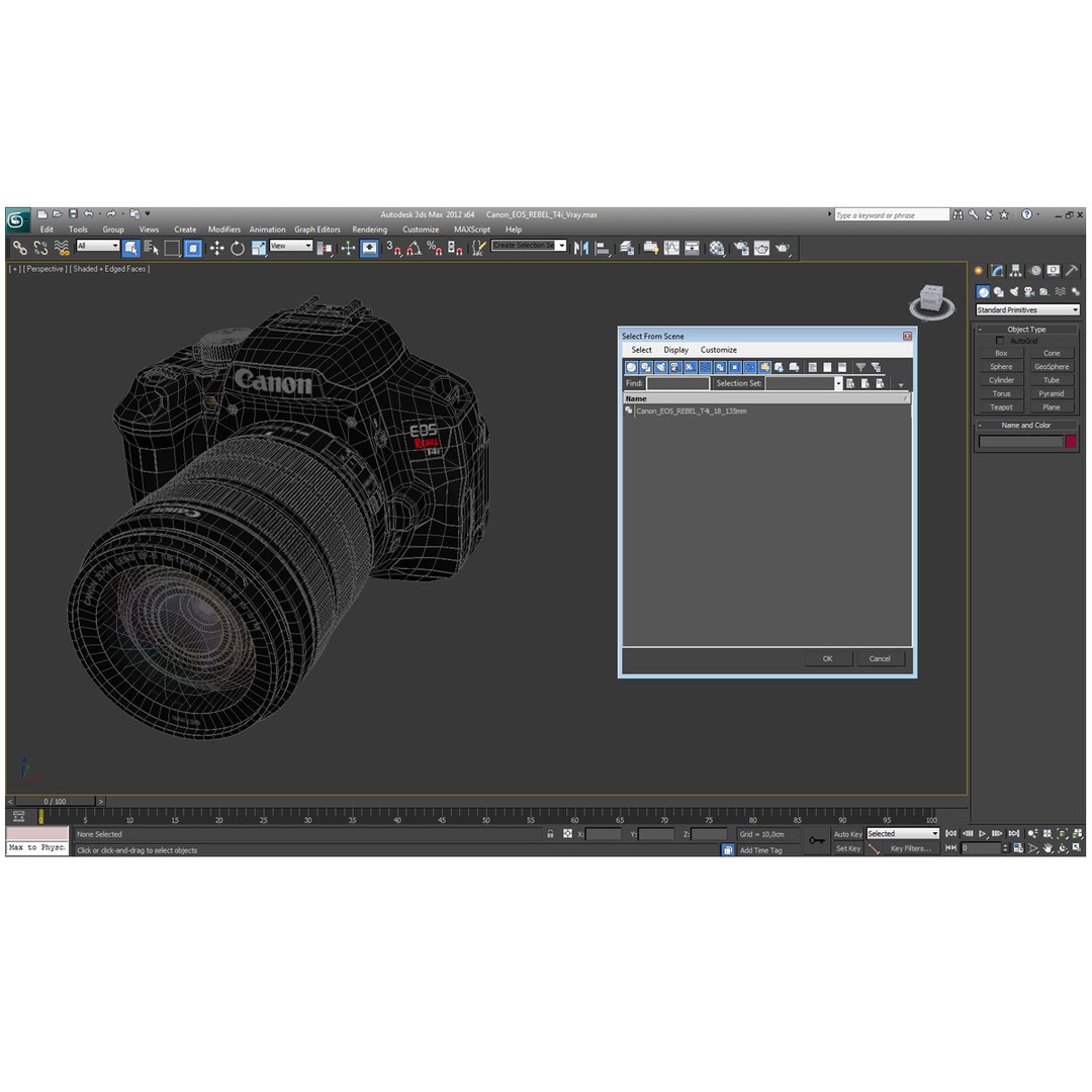 Obj Canon Eos Rebel T4i