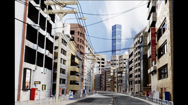 Free 3D FREE City Street Scene model - TurboSquid 2014189
